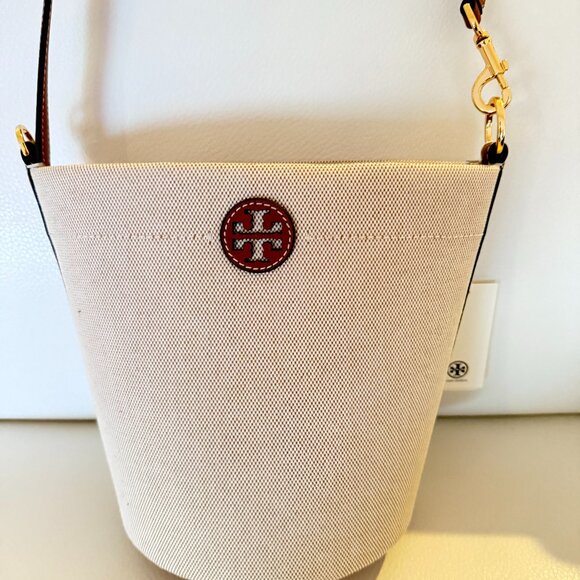 Tory Burch | Bags | Nwt Tory Burch Blake Canvas Bucket Bag Crossbody ...